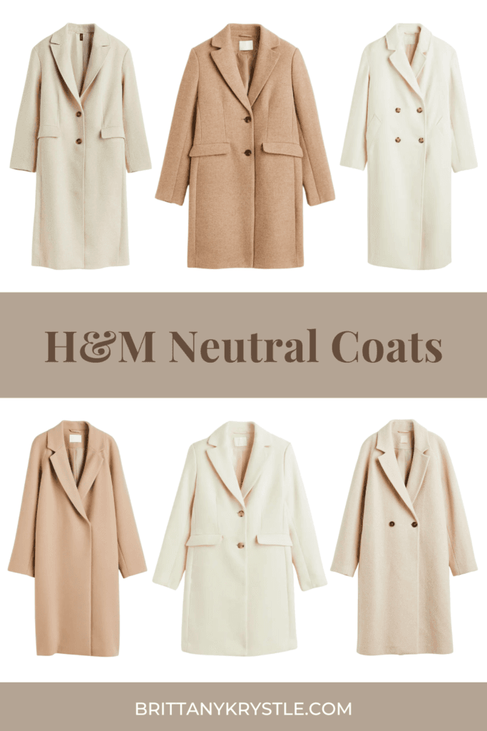 H&M Neutral Coats & Trenches 2023 - Brittany Krystle